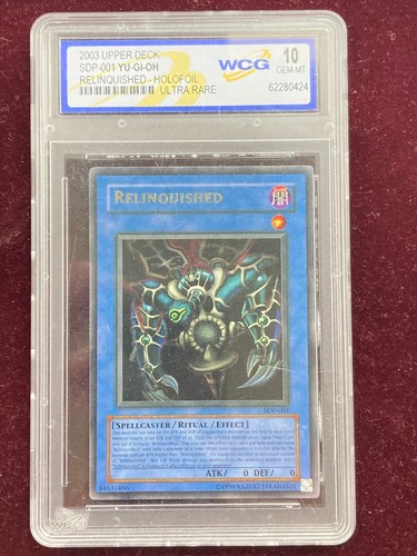 GRADED YU-GI-OH 2003 Upper Deck SDP-001 Relinquished Holofoil Ultra ...