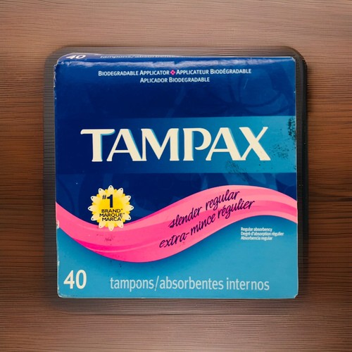 Tampax Biodegradable Applicator 40 Tampons Open Box 2004 Movie TV Prop ...