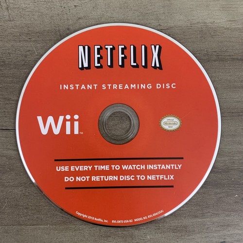 Wii Netflix Instant Streaming Disc (Nintendo Wii) Tested- Disc Only | eBay