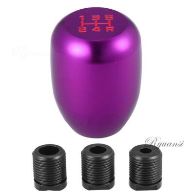 Purple 5-Speed Aluminum Auto Car Manual Shift Knob Gear Stick Shifter ...