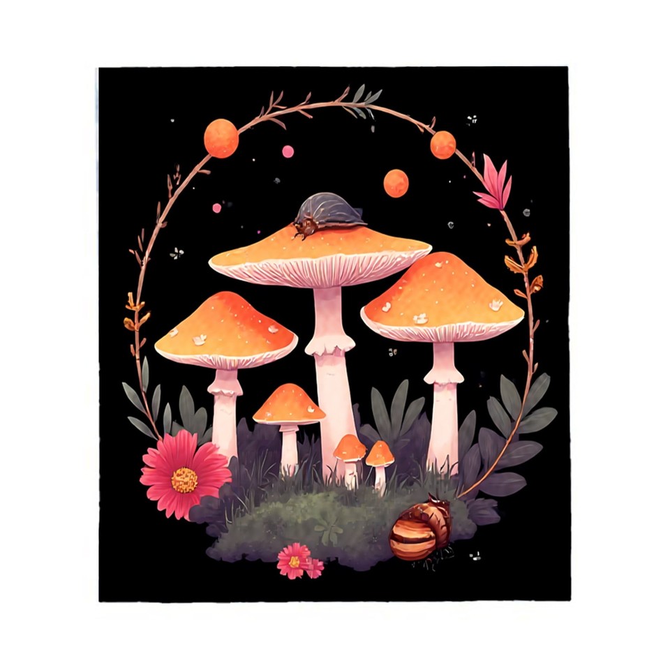 Cozy Forest Scene Flannel Blanket - Soft Warm Blanket with Vibrant ...