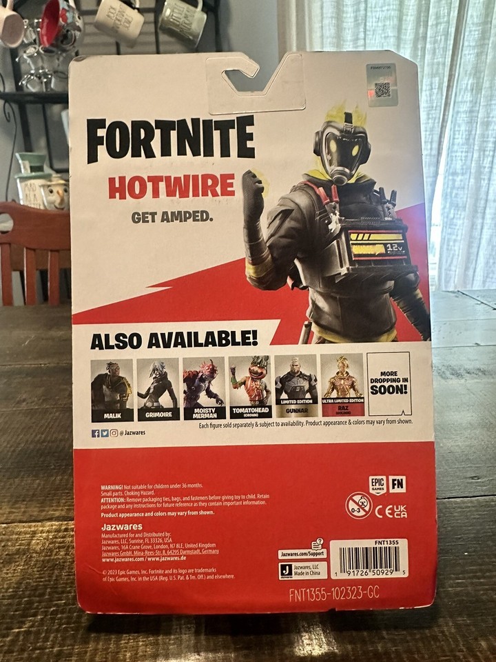 Jazwares Fortnite Solo Mode Series 25 #278 Hotwire 4" Figure VIRTUAL ...