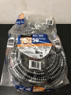 Afc cable systems 1405N24-AFC 12/3 x 50 ft. BX/AC-90 Armored Electrical ...