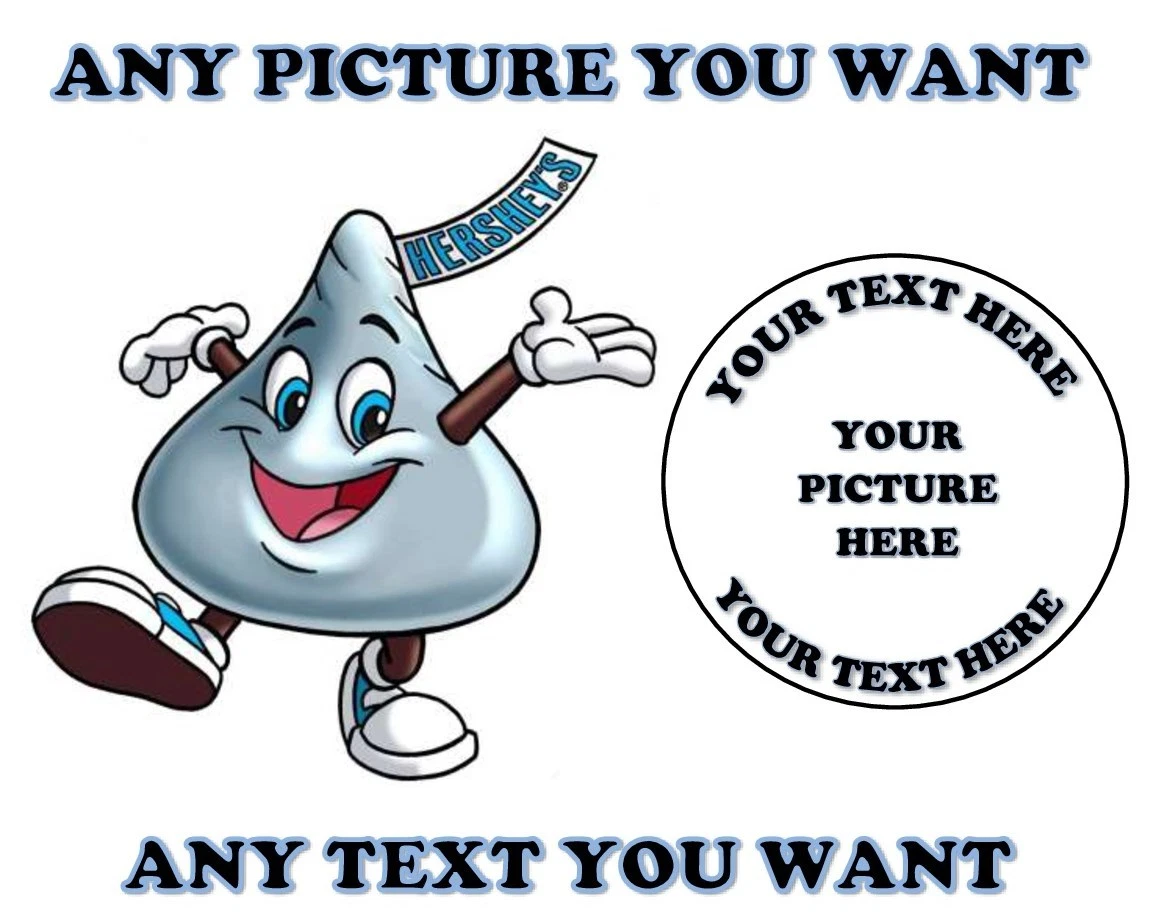 Personalized Hershey Kiss Wrappers Logo