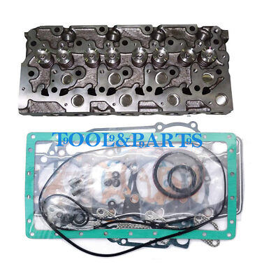 Cylinder Head + Full Gasket Kit 6655153 for Kubota V2203 V2203T V2203E ...