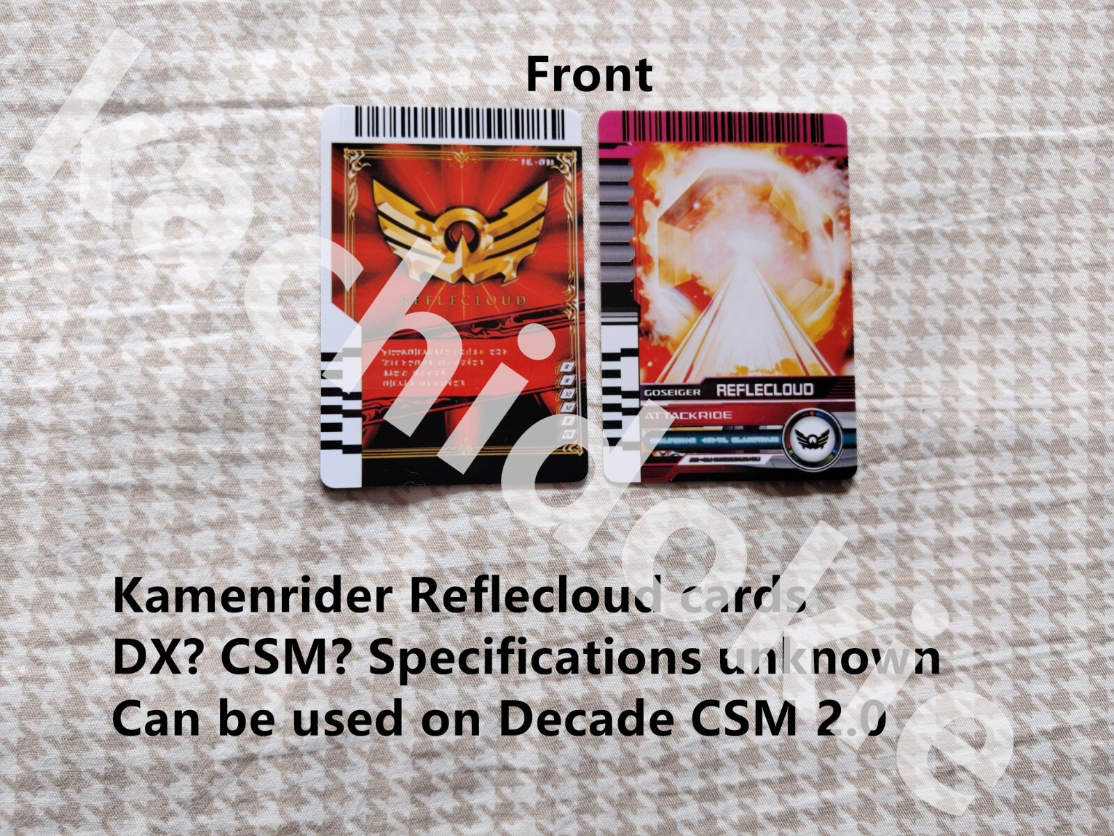 Kamen rider Decade DX CSM cards Reflecloud Tensou Sentai Goseiger | eBay