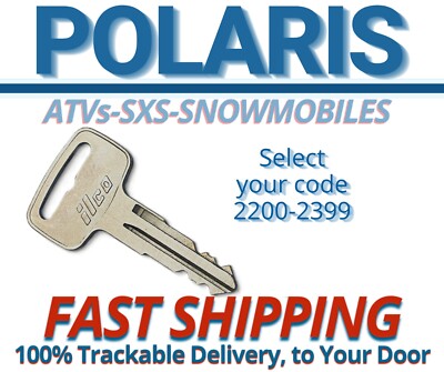 Polaris Keys ATV SXS Snowmobile Replacement Key Cut to your Code 2200 ...