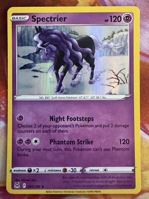 Pokémon TCG Spectrier Sword & Shield - Lost Origin 081/196 Holo Rare | eBay
