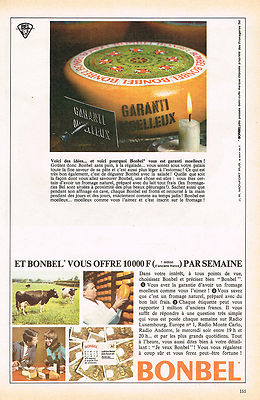 PUBLICITE ADVERTISING 014 1966 BONBEL fromage | eBay