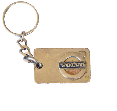 VINTAGE VOLVO ARTARMON MOTOR CAR DEALERSHIP SOUVENIR METAL KEY CHAIN ...