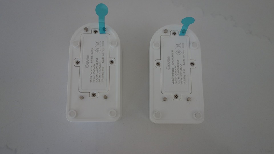 Govee Water Detector Sensor 5 Pack Model H5054 White Drip Leak ...