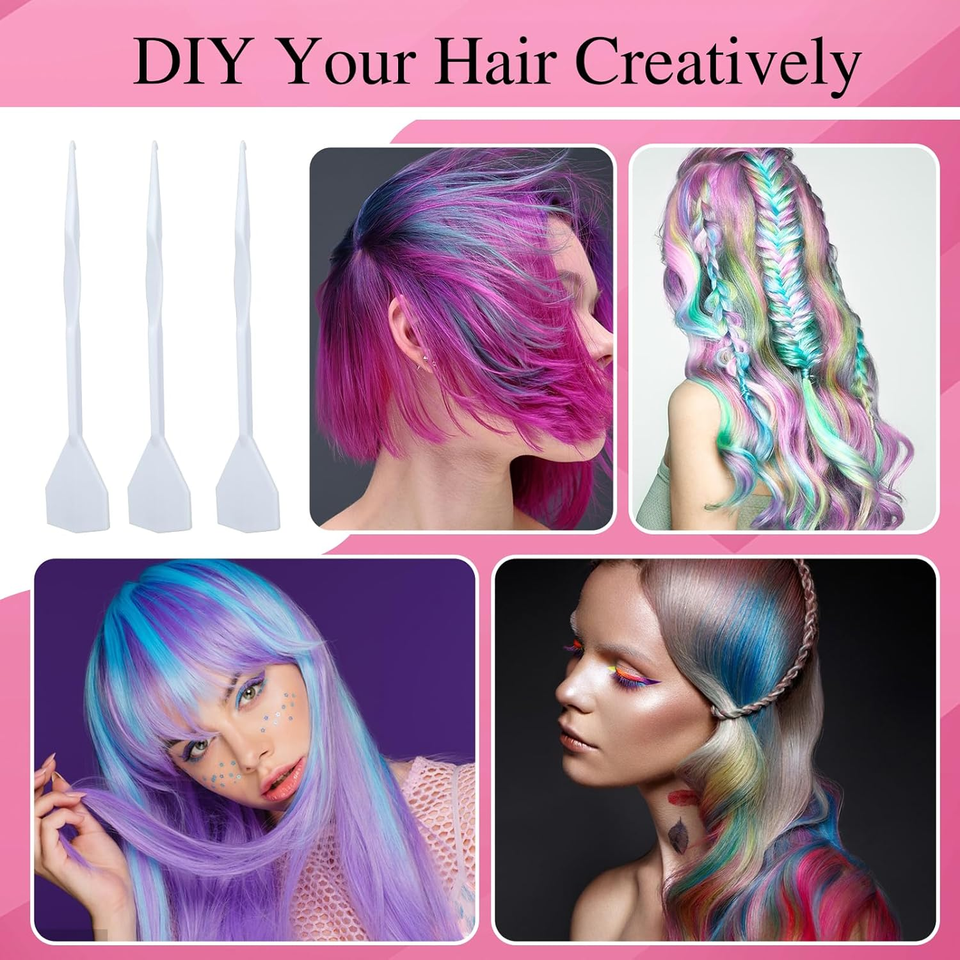 3 Pcs Hair Highlighting Caps, Salon Hair Coloring Dye Cap, Hair Dye Cap ...