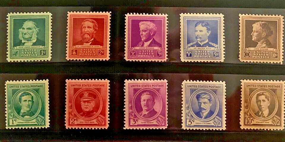 US STAMPS SC#859-893 FAMOUS AMERICANS COMPLETE SET MINT OG NH | eBay