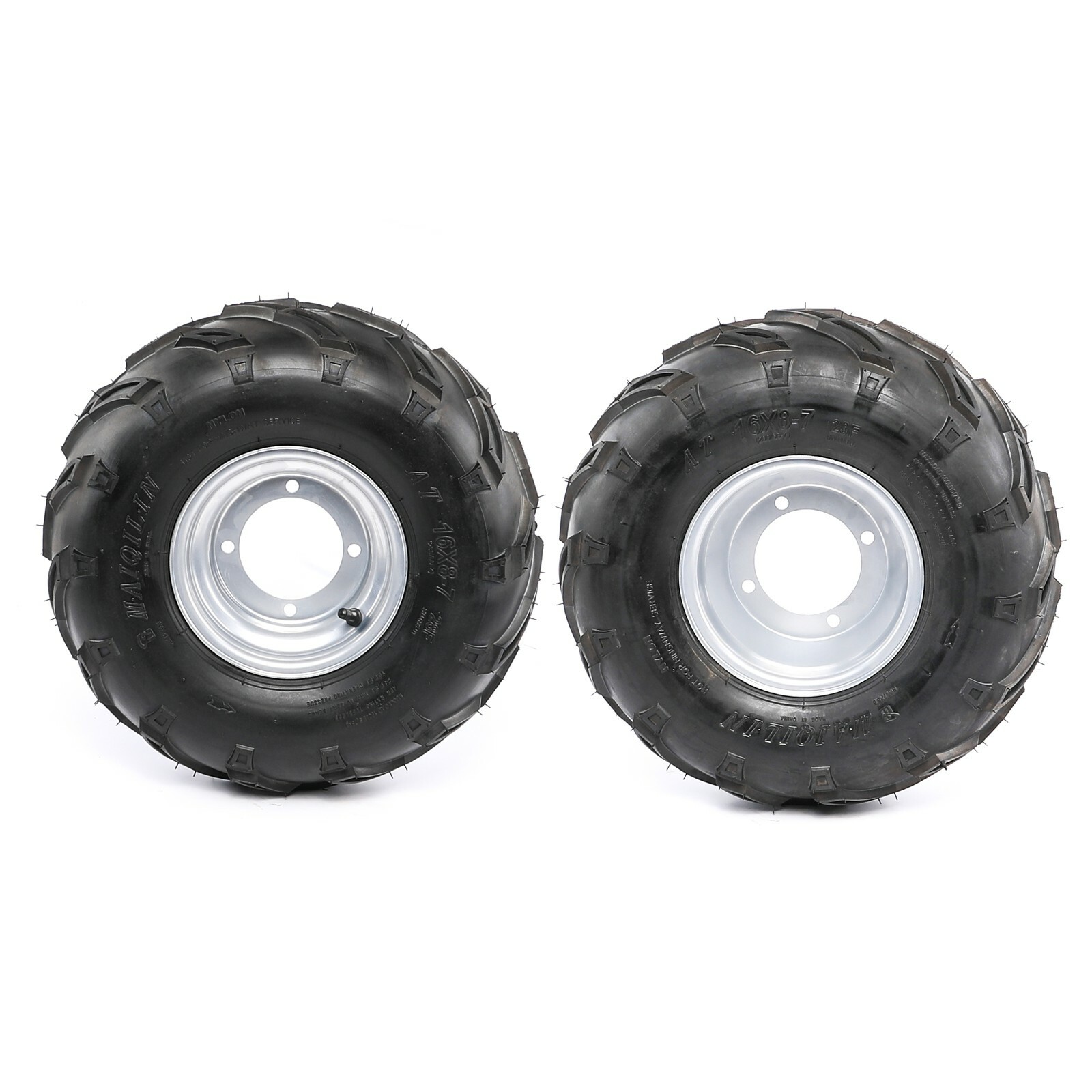 Pair 16x8-7" inch Wheel Tyre Rim 4 Bolt 16x8x7 110cc 125cc GoKart ATV ...