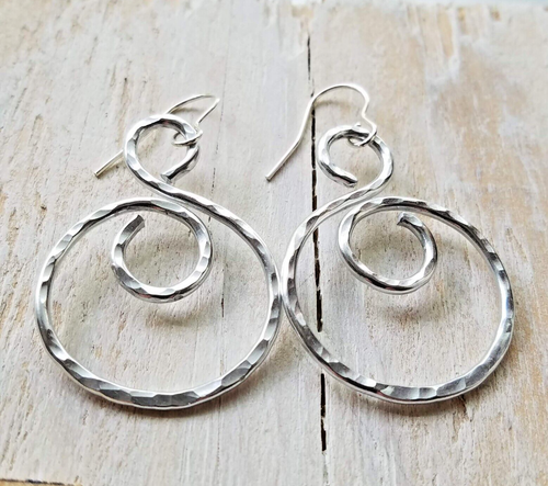 Aluminum Infinity Earrings Lightweight Earrings, Titanium Ear wires or ...