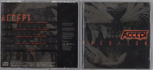 ACCEPT - Predator CD 1996 JAPAN VICP-5673 METAL ROCK | eBay