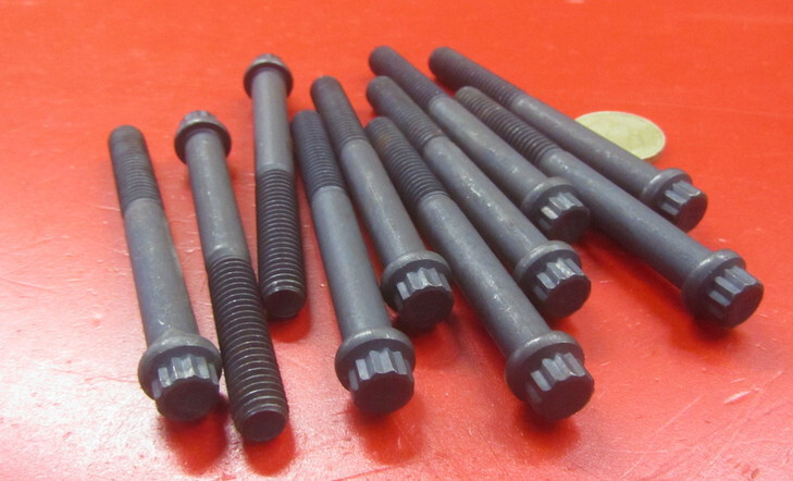 12 Point Flanged, Ferry Bolt, Steel, PT, 3/8"-16 x 3 1/2" Length, 10 ...