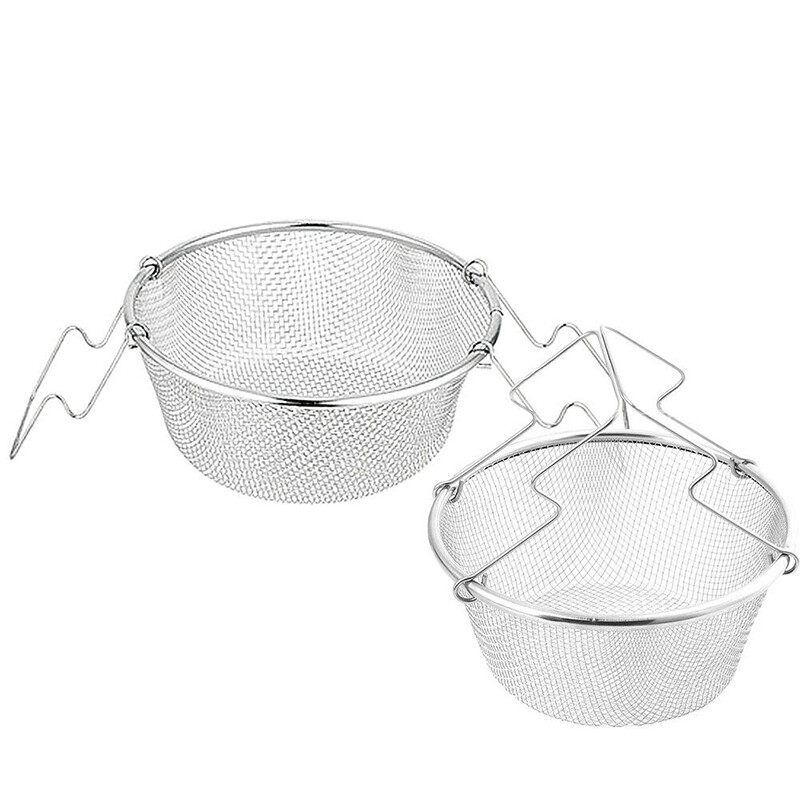 Stainless Steel Frying Net Round Basket Strainer French Fries fried ...