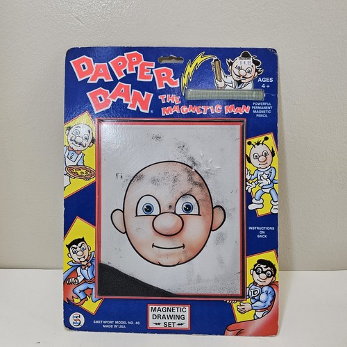 DAPPER DAN THE MAGNETIC MAN Drawing Set SMETHPORT SPECIALTY 1950s NO ...