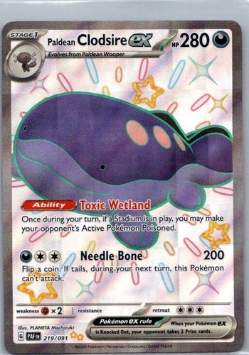 Paldean Clodsire 219/091 Pokemon EX Card TCG Cards Collecting | eBay