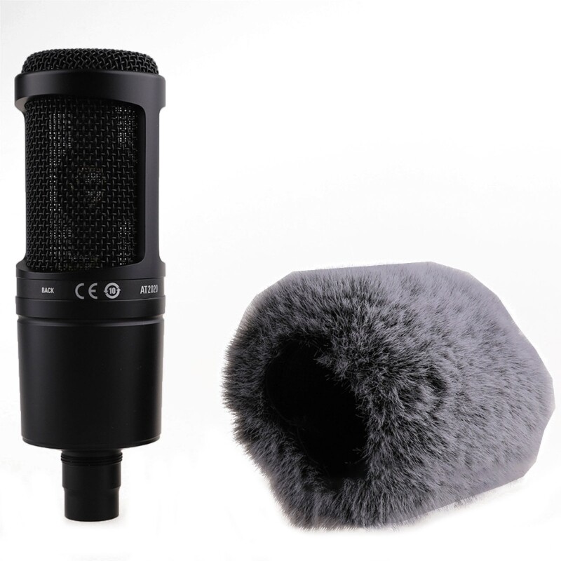 Artificial Windscreen Microphone Cover Fuzzy Guard For AT2020 ...