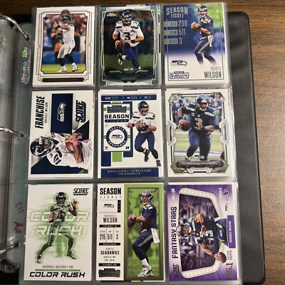 9 Card Lot RUSSELL WILSON Seattle Seahawks Denver Broncos AL20 | eBay