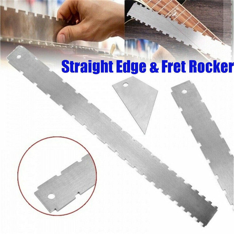 Guitar Neck Notched Straight Edge Luthier Guitar Care Kit Fret Rocker ...