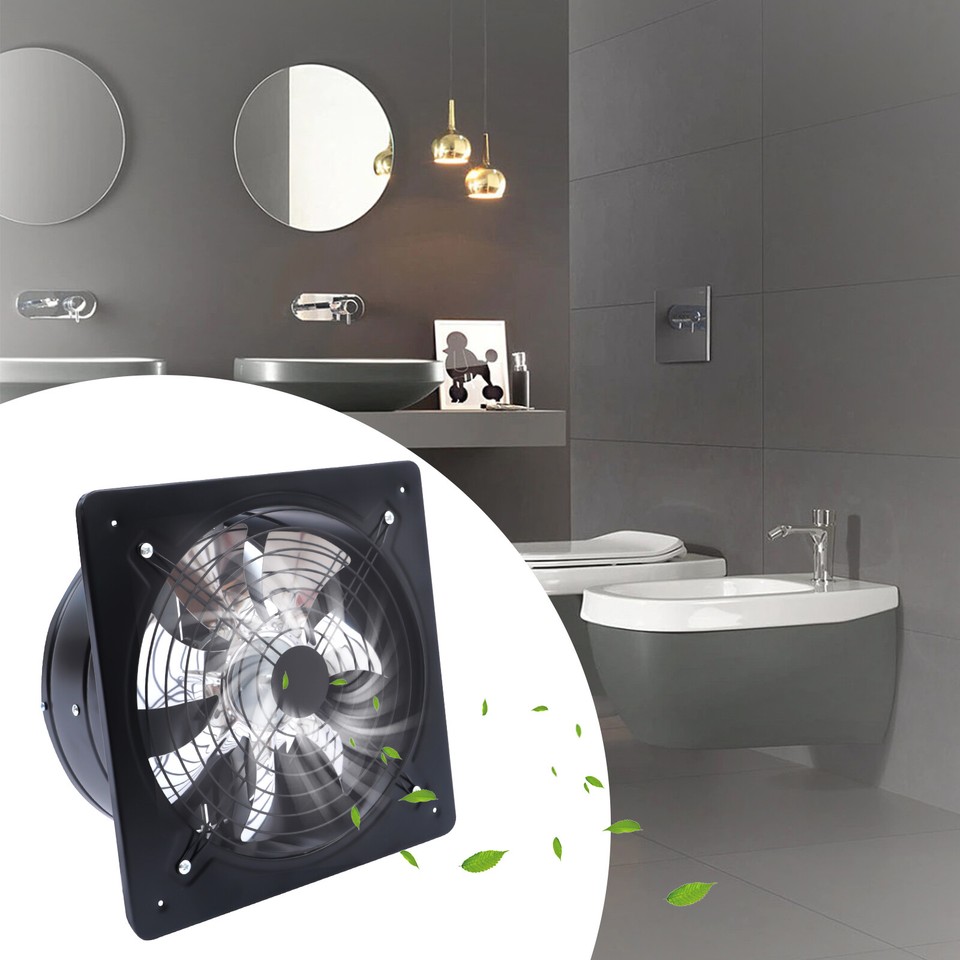 New 12" Exhaust Fan Extractor Fan Wall/Ceiling mount for Bathroom ...