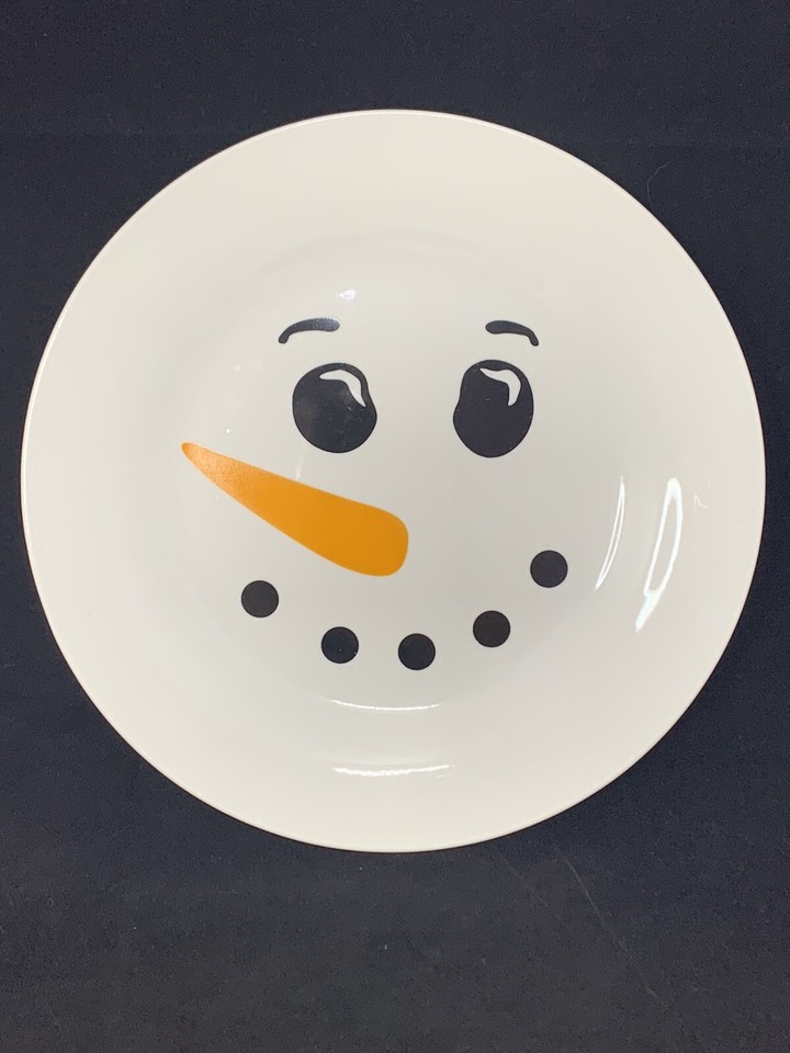 Snowman Face 8" Cookie Dessert Appetizer Cheese Snack Winter Holiday ...