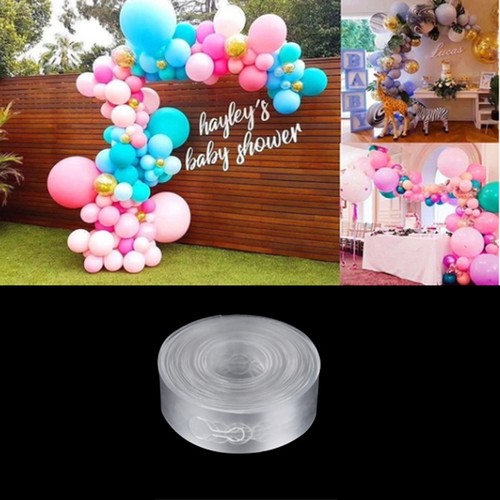 5M Balloon Strip Connect Chain Balloon Arch Decor Plastic DIY Tape ...