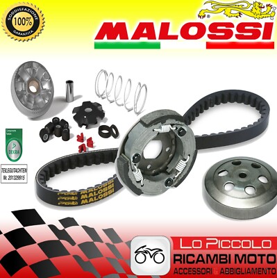 Malossi Multivar Variator + Clutch Bell + Belt Malaguti F12 Phantom F15 ...