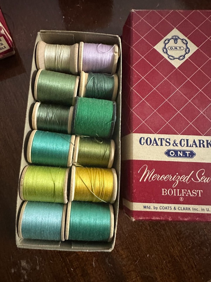 Coats & Clark’s ONT Box Of 12 Sewing Thread Spools | eBay