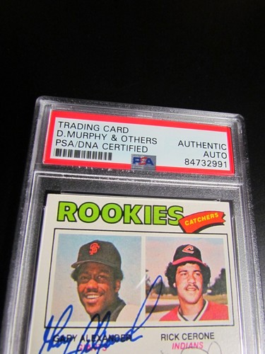 1977 Topps Dale Murphy Rookie Signed Baseball Card PSA Encapsulated | eBay