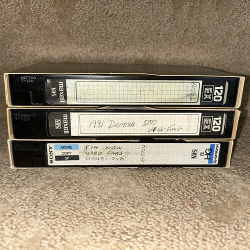 Lot Of Unknown content VHS Tapes Cars Daytona 500 Lost Media | eBay