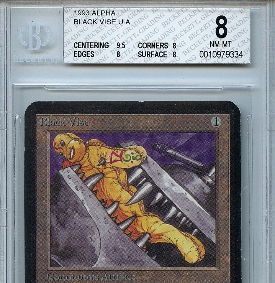 MTG Alpha Black Vise BGS 8.0 (8) NM-MT Card Magic the Gathering ...