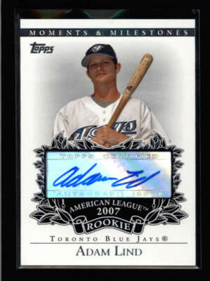 ADAM LIND 2007 TOPPS MOMENTS & MILESTONES AUTOGRAPH AUTO AN1356 | eBay