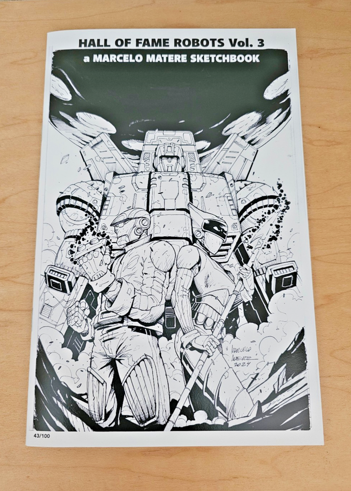 SDCC 2025 Hall of Fame Robots Vol 3 Sketchbook Marcelo Matere Transformers LE100 | eBay