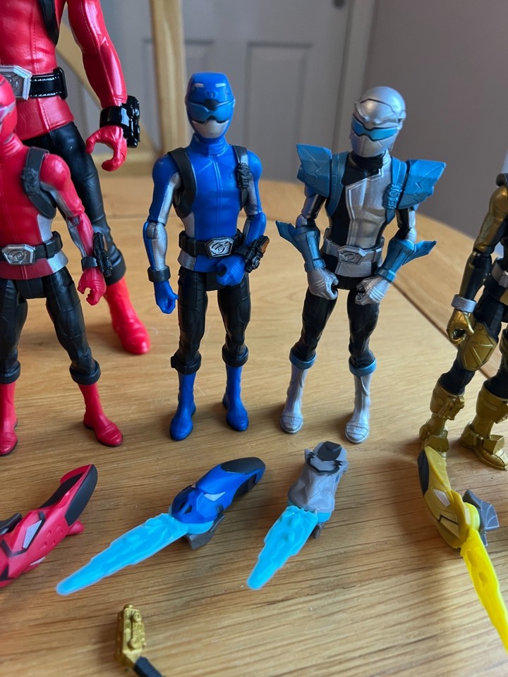 Power rangers Beast Morphers action figures set of 7 with accessories ...