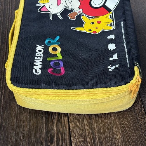 Nintendo Game Boy Color GBC Official Black Pokemon Case/Pouch/Bag ...