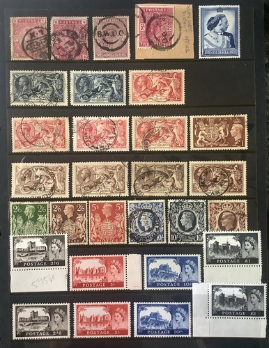 Collection of GB High Value Stamps from Queen Victoria. | eBay UK