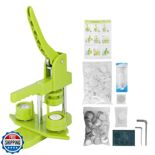 YYMTTOR 32mm 1.25 Inch Button Maker Machine Kit with 200 Button ...