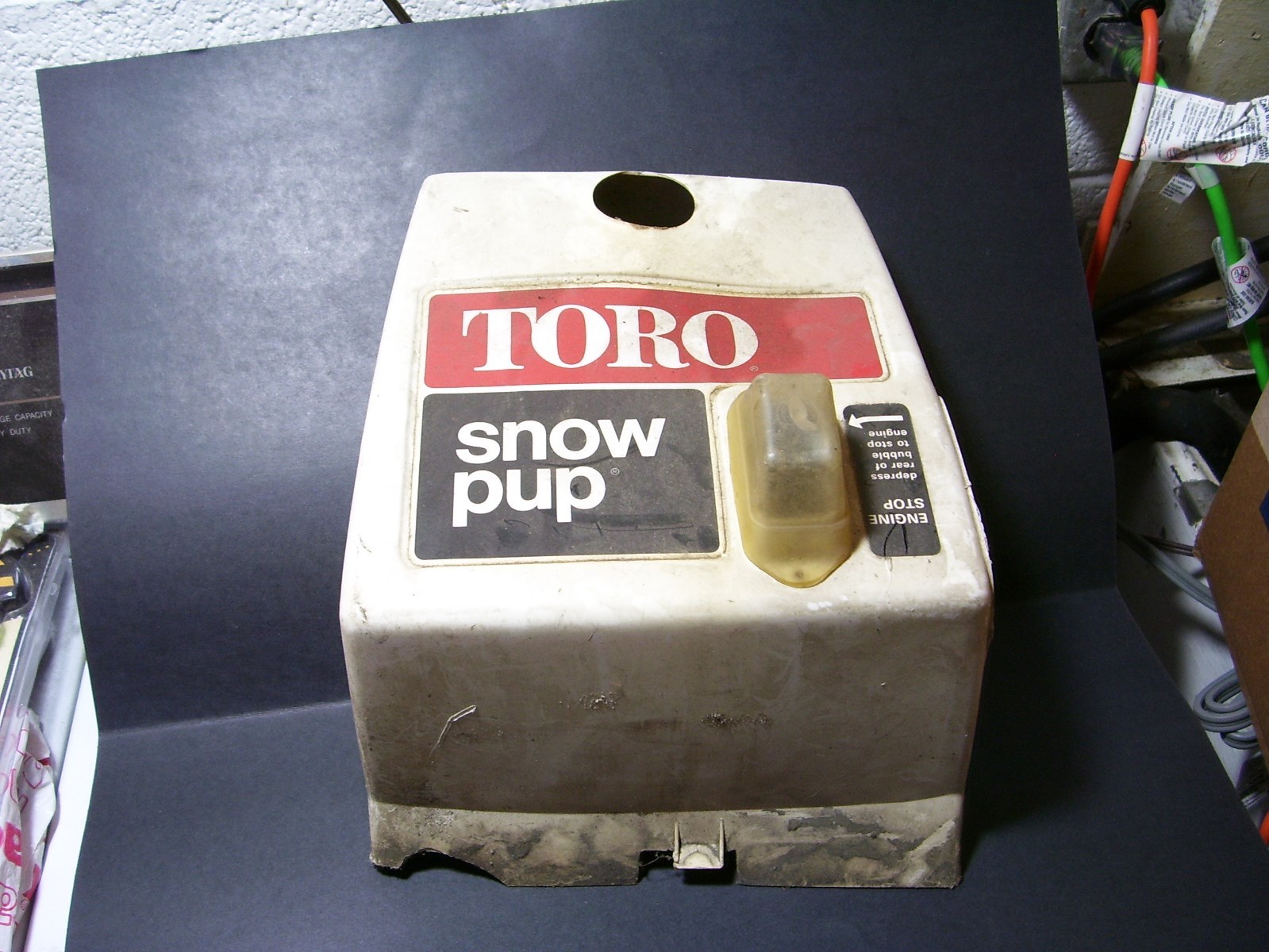 RARE FIND, ANTIQUE / VINTAGE TORO SNOW BLOWER TOP COVER FOR SNOW PUP ...