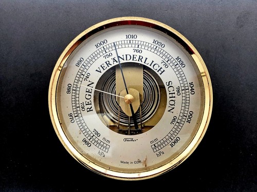 Wall Barometer Aneroid Vintage Atmospheric Pressure Measuring Device ...