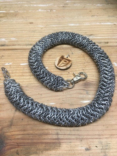 Chainmail Wallet Chain - Unbalanced Roundmail - Handcrafted - 16 Gauge ...