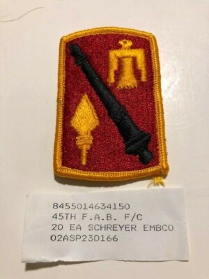 45th Field Artillery Brigade U.S. Army Shoulder Patch Insignia | eBay