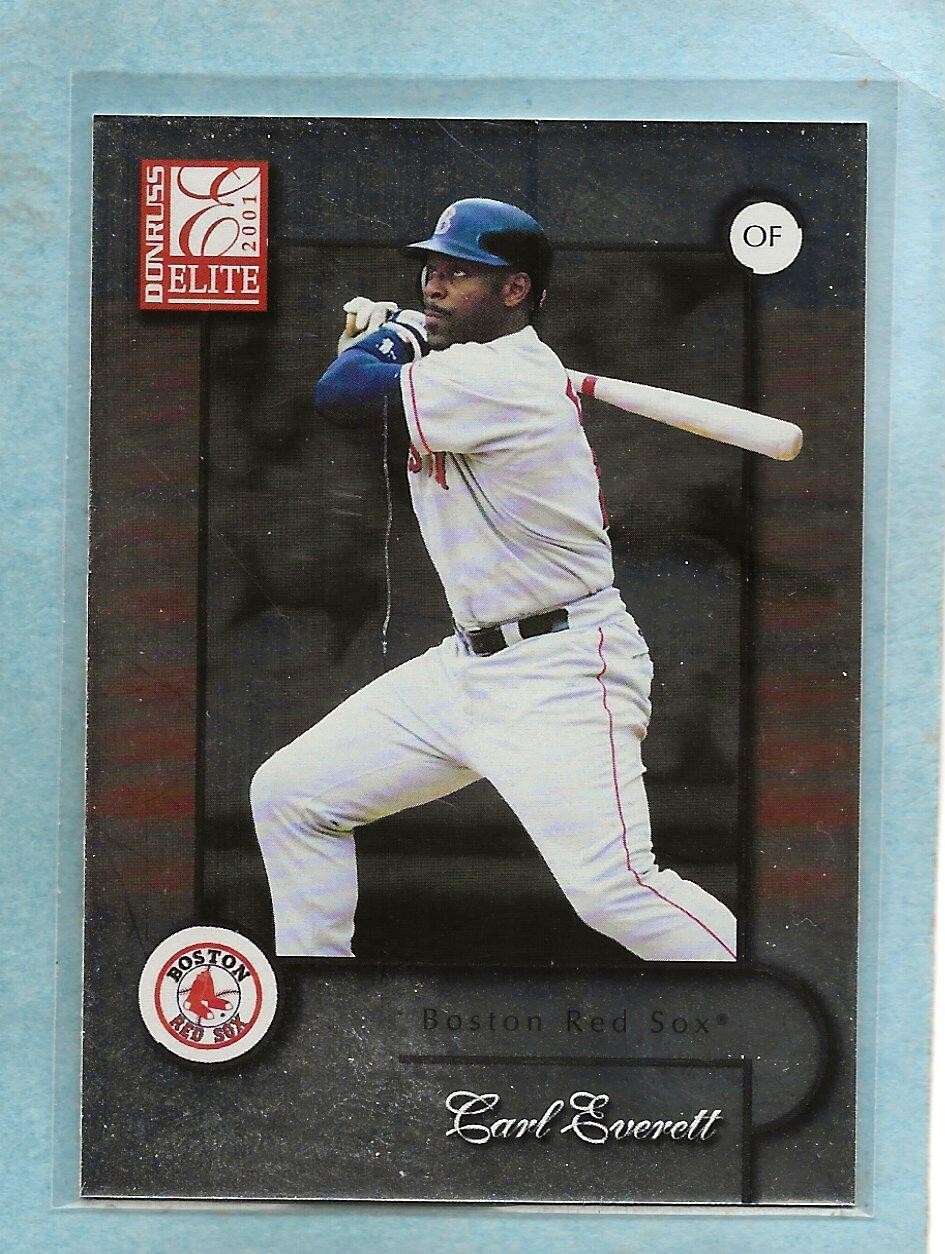CARL EVERETT - 2001 Donruss Elite - #91 - Red Sox - $1 Shipping - MINT ...
