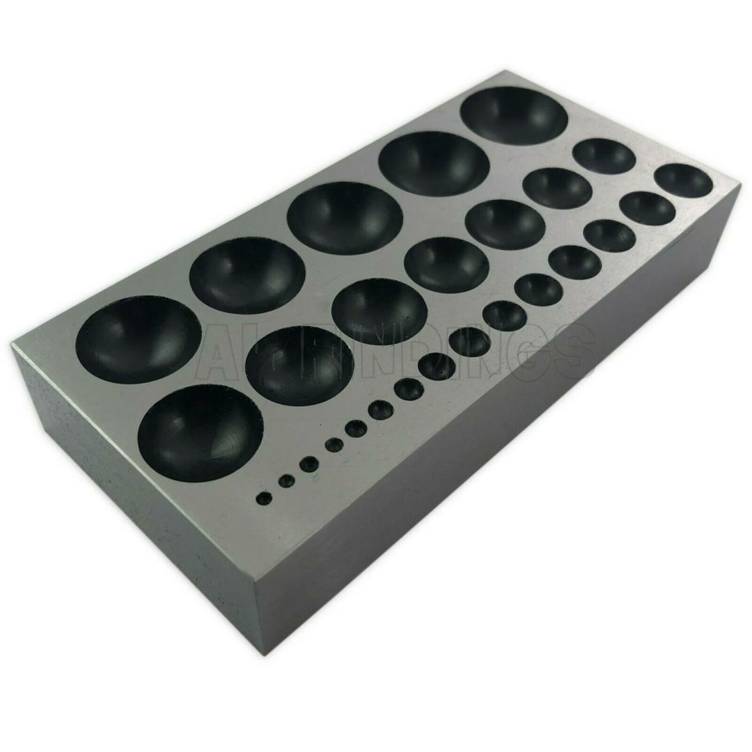 40x Jumbo Doming Block Swage Punch Set made of Steel Dapping Die ...