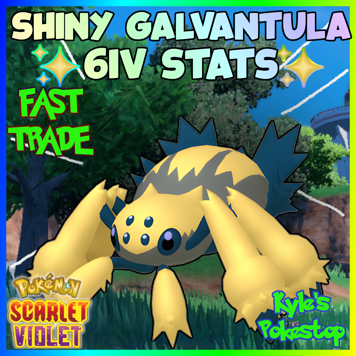 6IV SHINY Galvantula POKEMON SCARLET & VIOLET 🚀 FAST TRADE 🚀EV'D | eBay