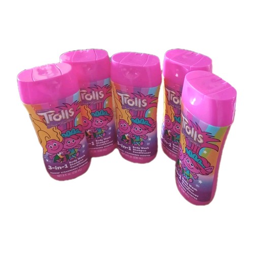5 Pack DreamWorks Trolls Band Together 3 In 1 Body Wash Shampoo ...