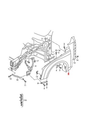 Genuine AUDI A8 S8 quattro 4H2 4H8 4HC 4HL wing 4H0821105B | eBay